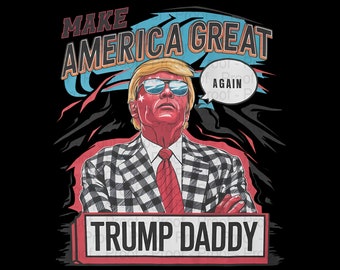 Make America Great Neon Y2K Donald Trump Daddy Preppy Edgy Png High ...