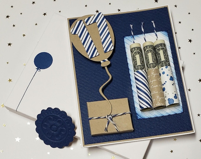 Happy Birthday Card With Rolled Money Slot Unique & Fun Gift Idea for ...