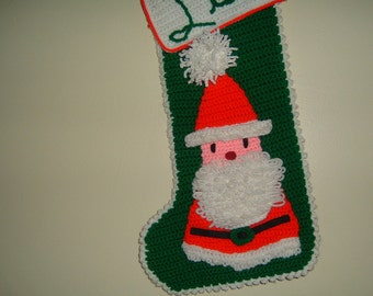 Crochet Pattern Santa Christmas Stocking | Etsy