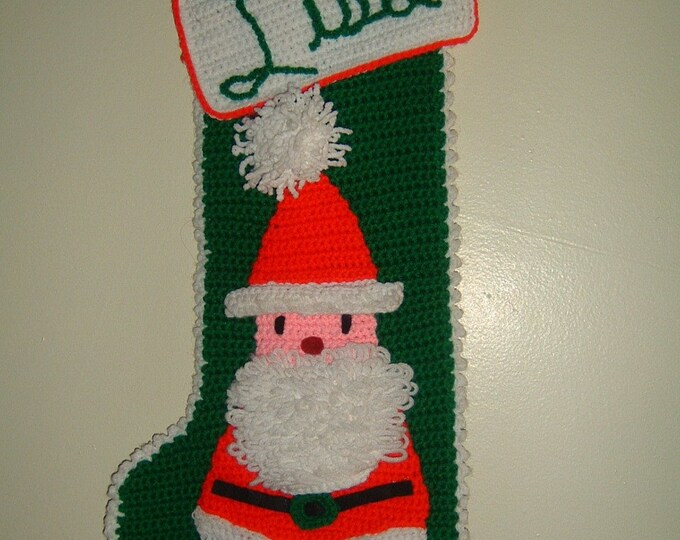 Crochet Pattern Santa Christmas Stocking - Etsy