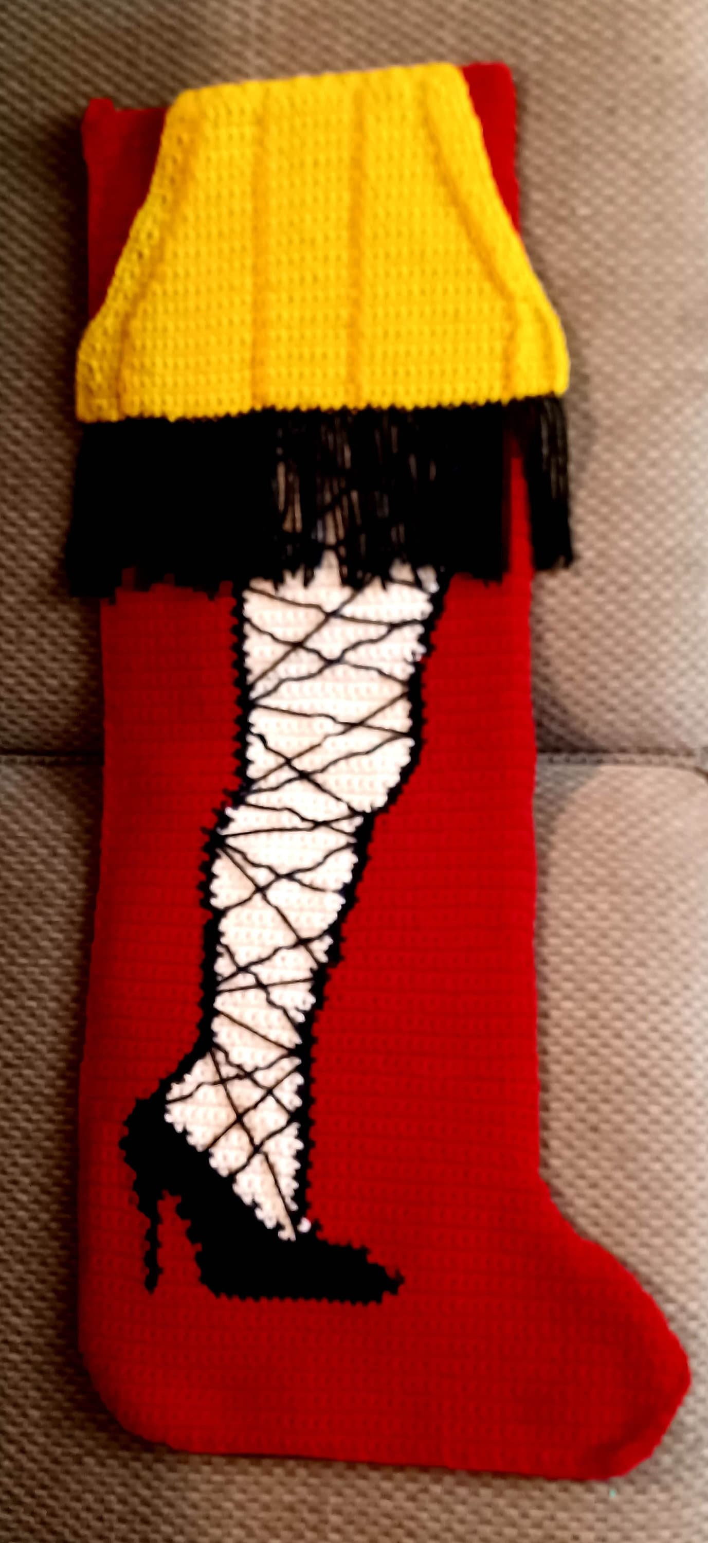 Leg Lamp Christmas Stocking Pattern - Etsy