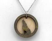 Wolf Essential Oil Necklace Essential Oil Jewelry Howling - Etsy