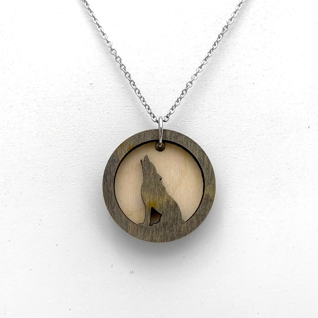 Wolf Essential Oil Necklace, Essential Oil Jewelry, Howling Wolf ...