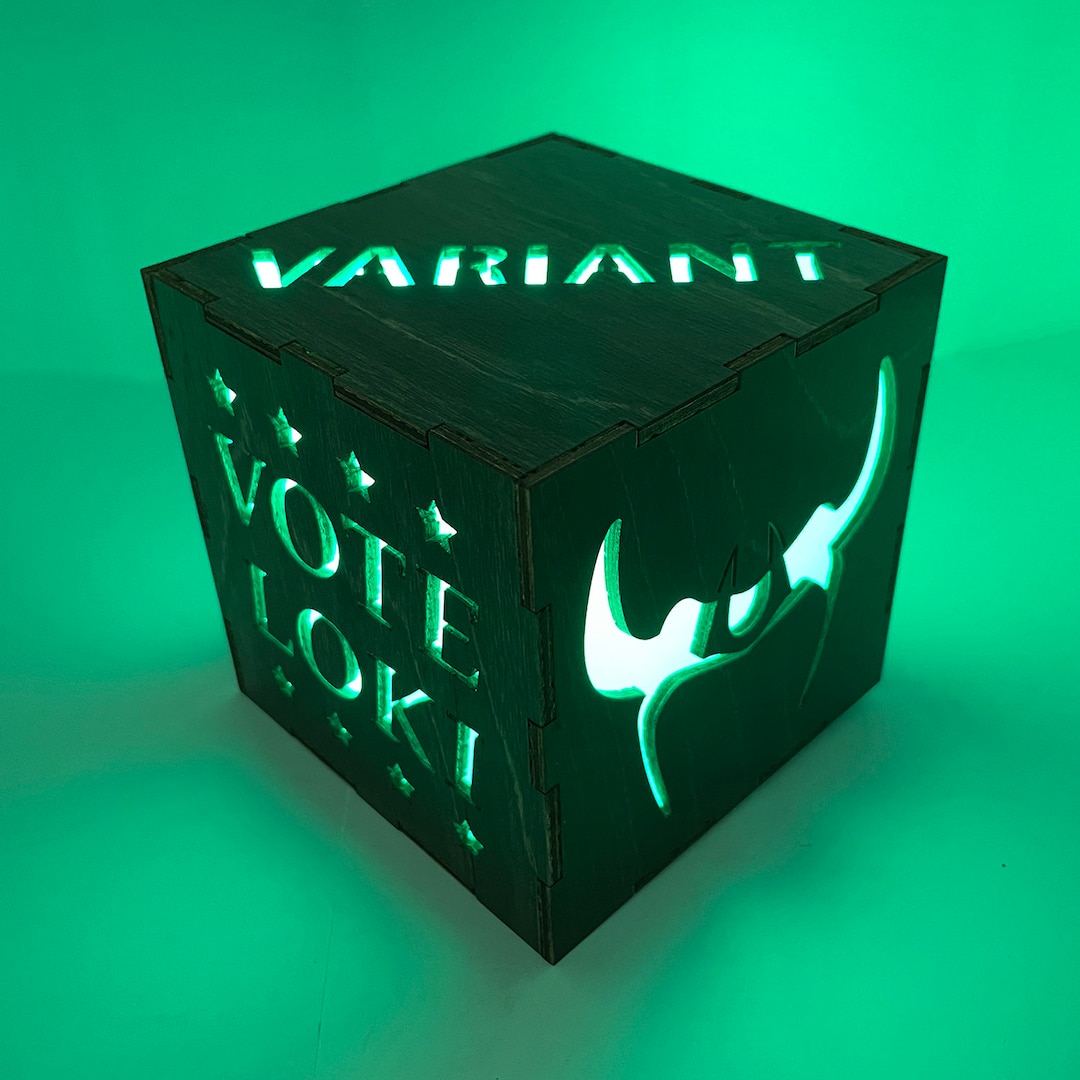 Marvel Loki LED Light Lantern, Sylvie Light Cube, Variants Wood Lamp ...