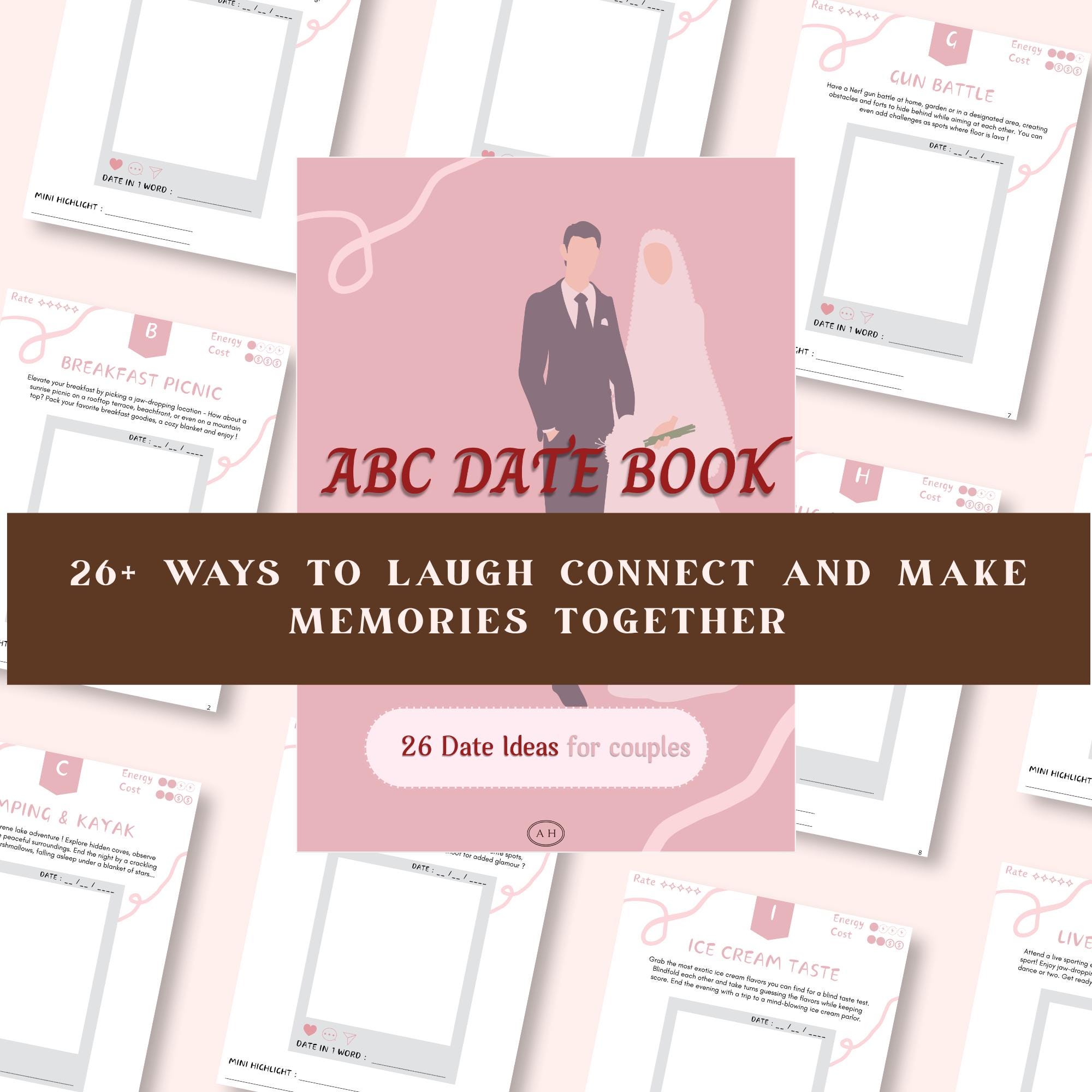 Alphabet Couples Date Book – Printable Date Ideas Journal, Muslim ...