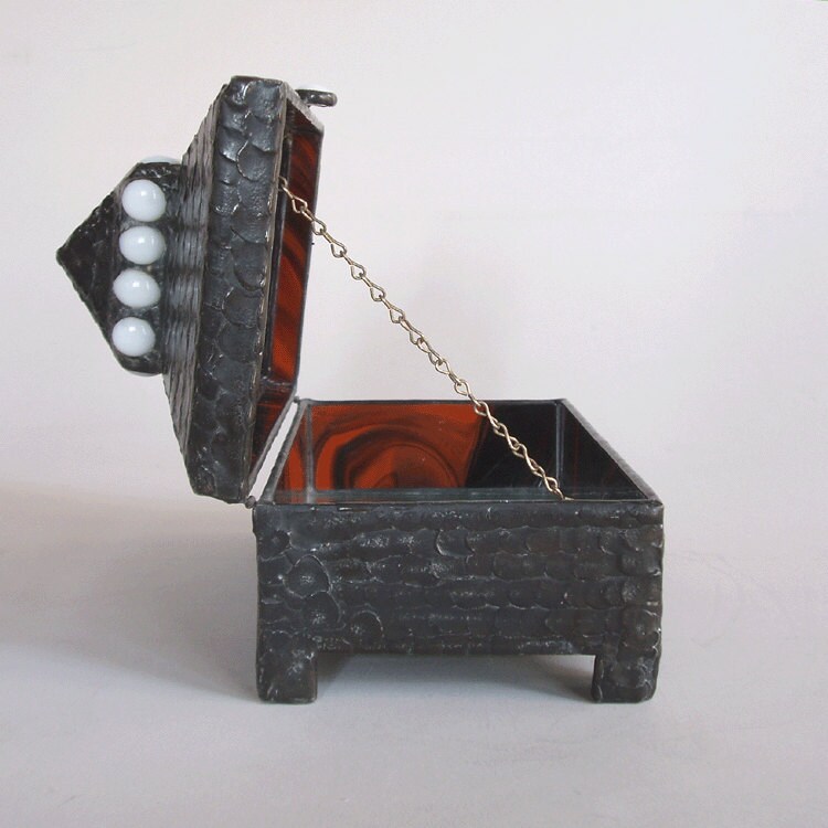 Stained Glass Jewelry Box - Medieval Treasure Chest - Etsy