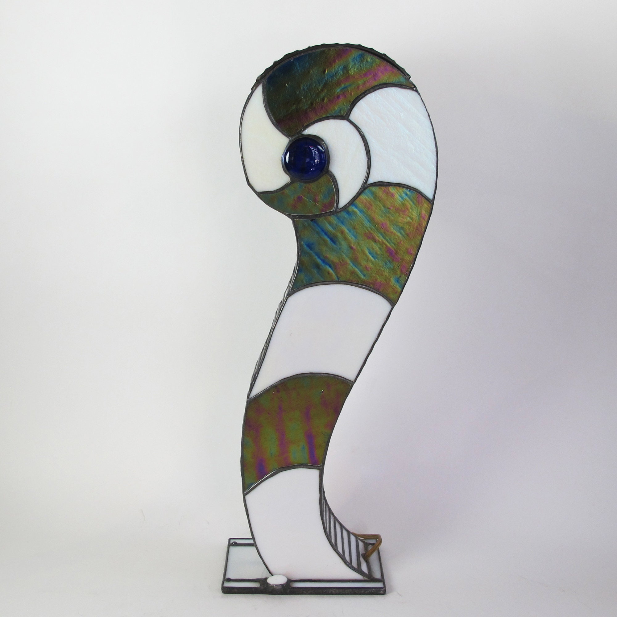 Fern 3D Stained Glass Sculpture One of a Kind - Etsy