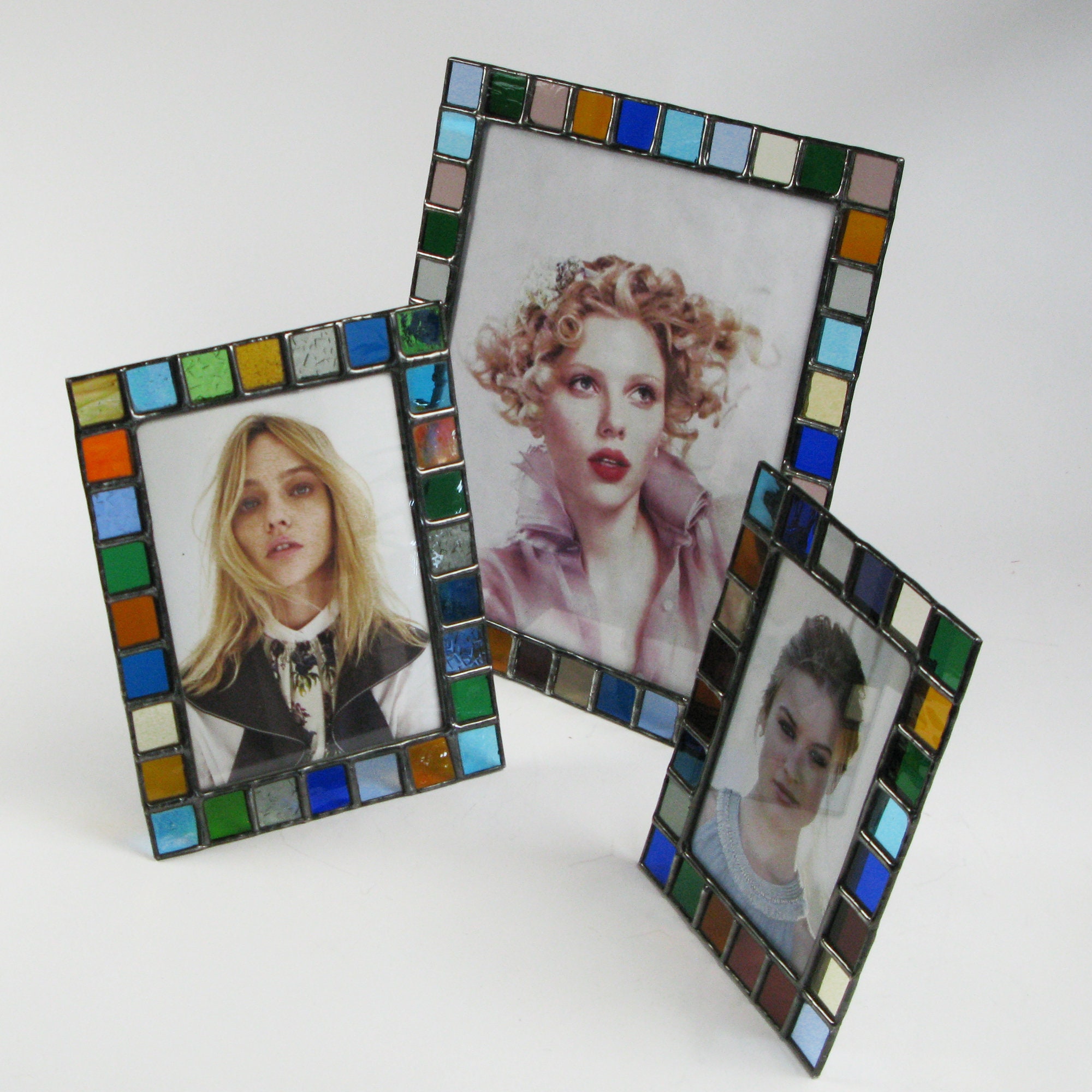 Stained Glass Picture Frame 4x6 5x7 8x10 Translucent - Etsy