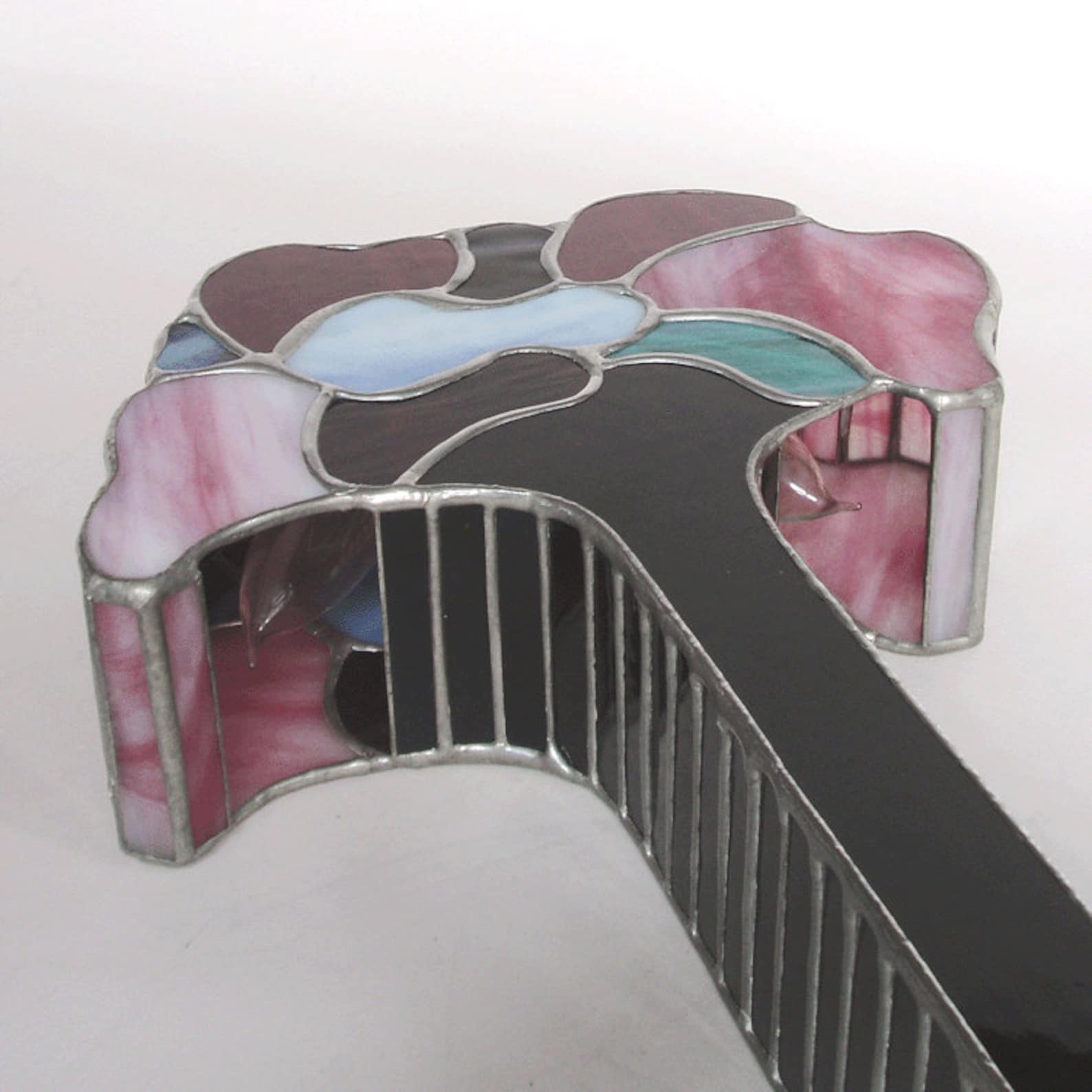 3D Stained Glass Work - Tree Flower Sculpture Light - One of a Kind - Etsy