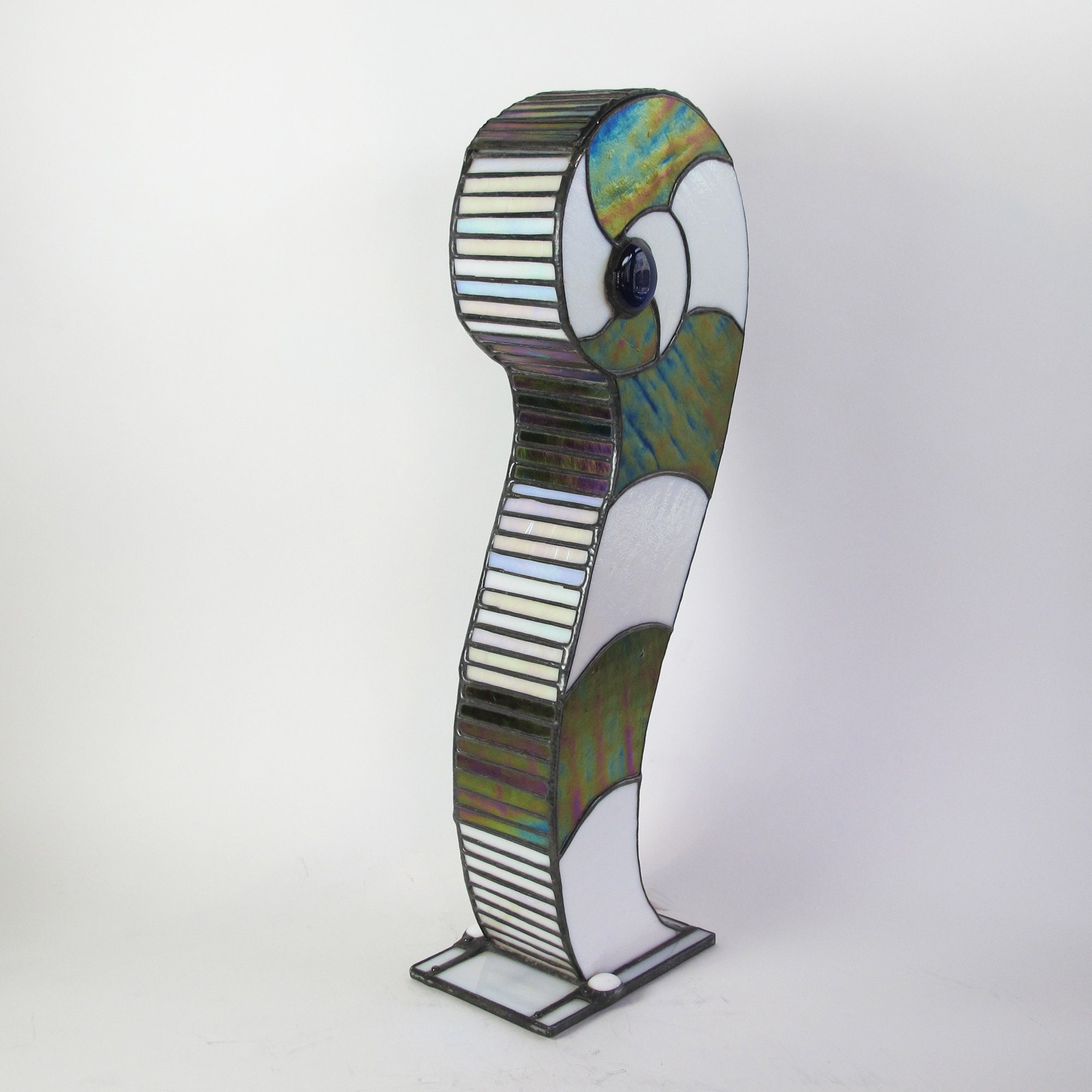 Fern 3D Stained Glass Sculpture One of a Kind - Etsy