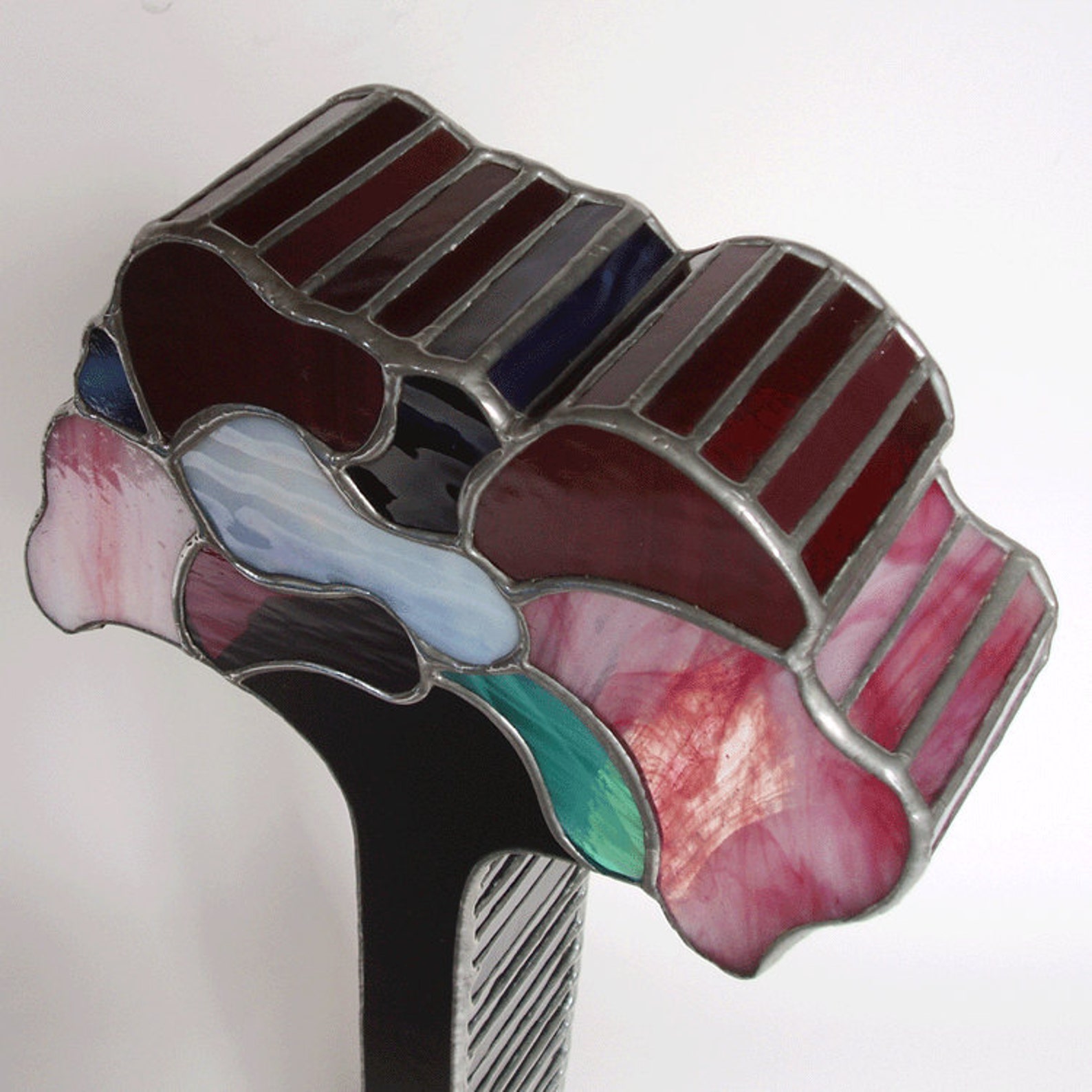 3D Stained Glass Work - Tree Flower Sculpture Light - One of a Kind - Etsy