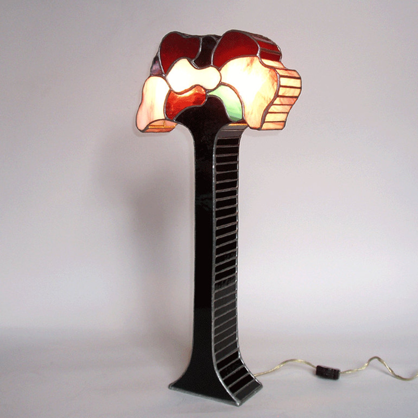 3D Stained Glass Work - Tree Flower Sculpture Light - One of a Kind - Etsy