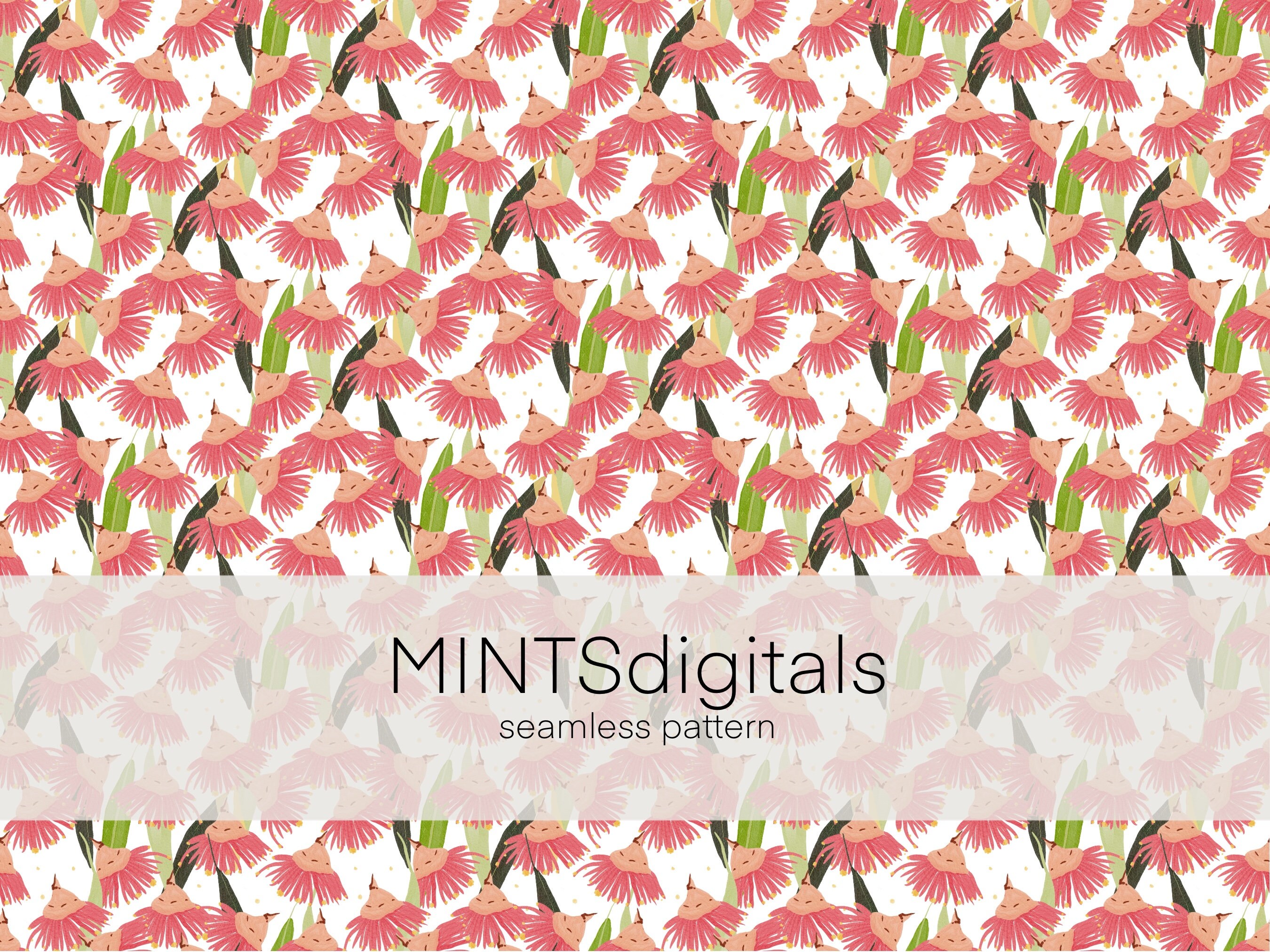 Eucalyptus Seamless Pattern, Floral Design, Seamless, Digital ...