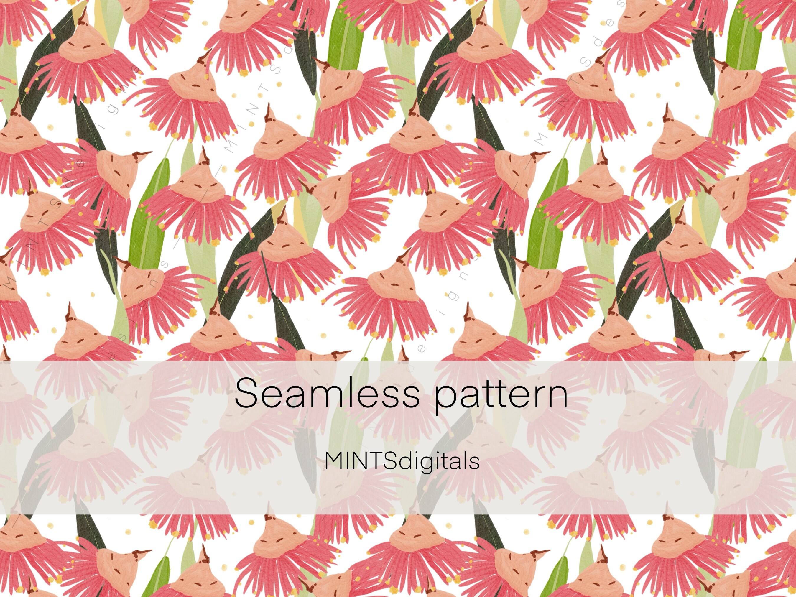 Eucalyptus Seamless Pattern, Floral Design, Seamless, Digital ...