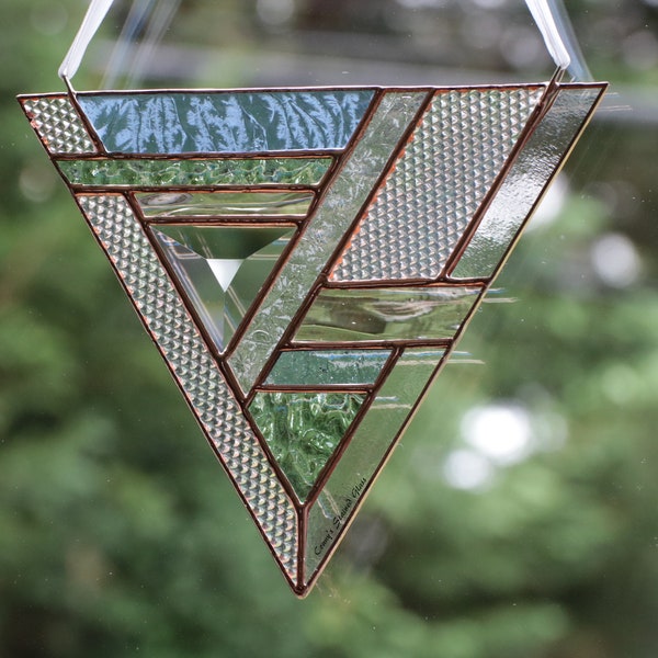 Stained Glass Window Triangle - Etsy