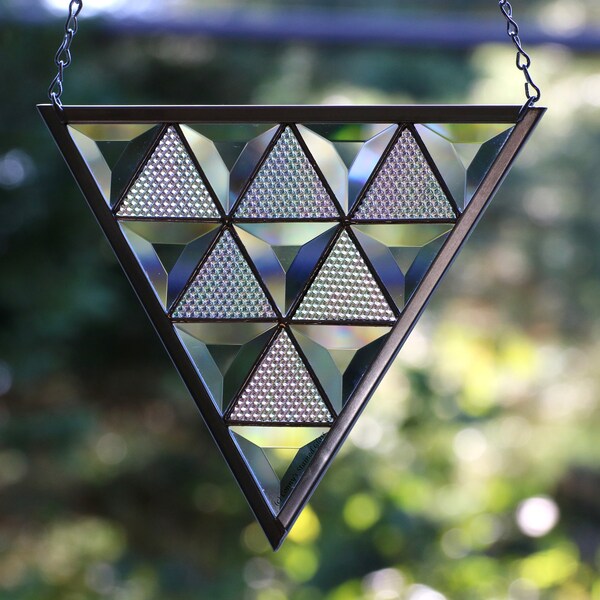 Triangle Glass Panel - Etsy