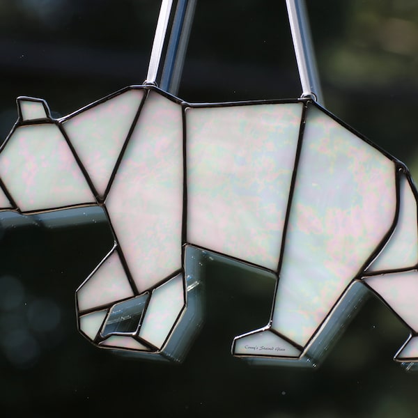 Bear Stained Glass - Etsy
