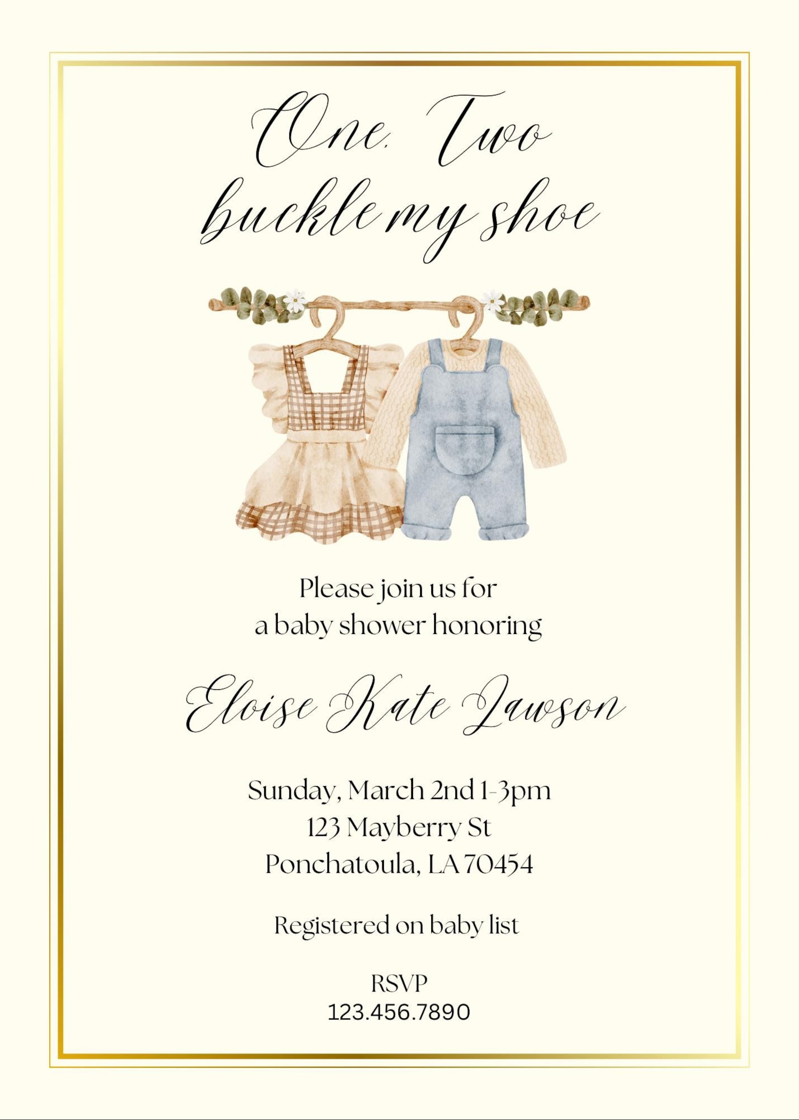 Twin Baby Shower Invitation - Etsy