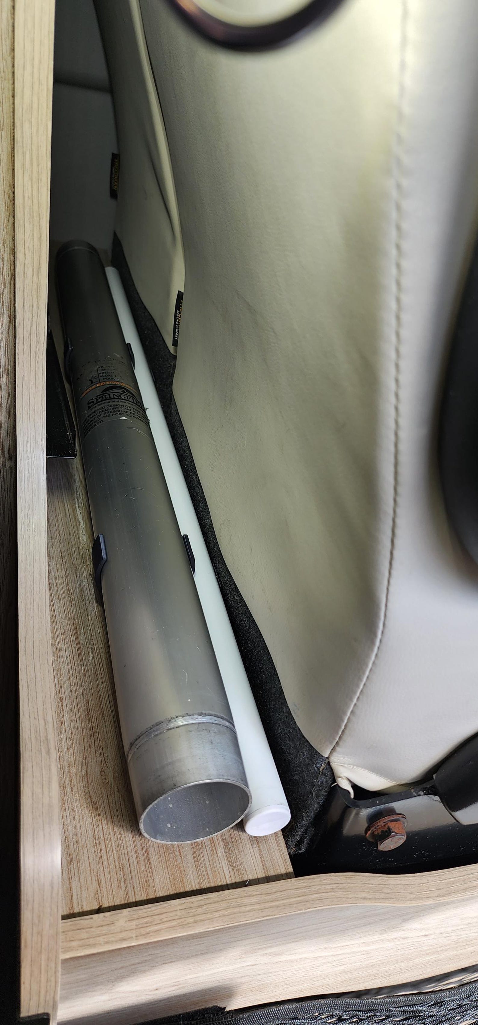 Winnebago Solis 59P/PX Pole Clip Storage - Table Leg and Shower/clothes ...