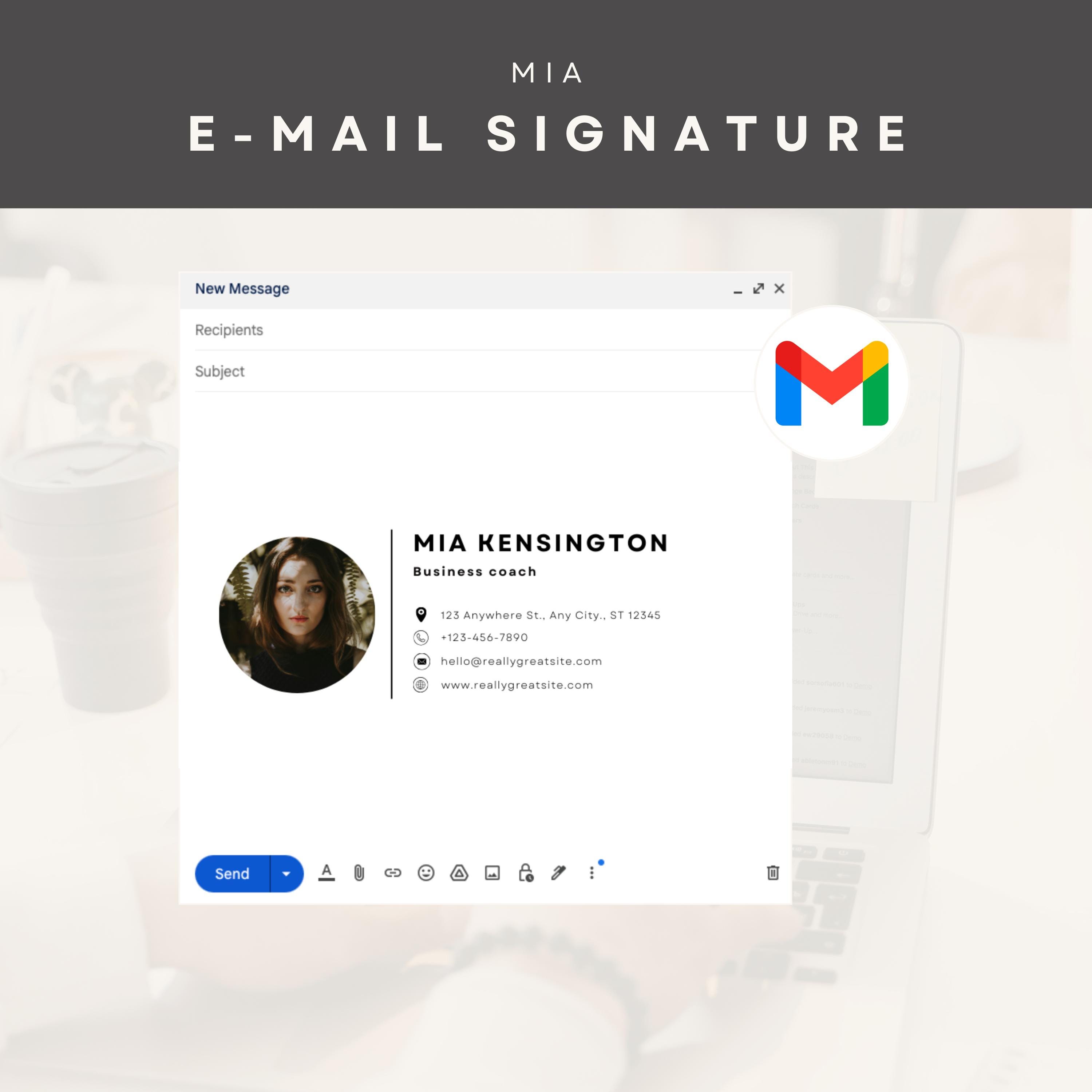 MIA Gmail Email Signature Template, Professional, Personal Signature ...