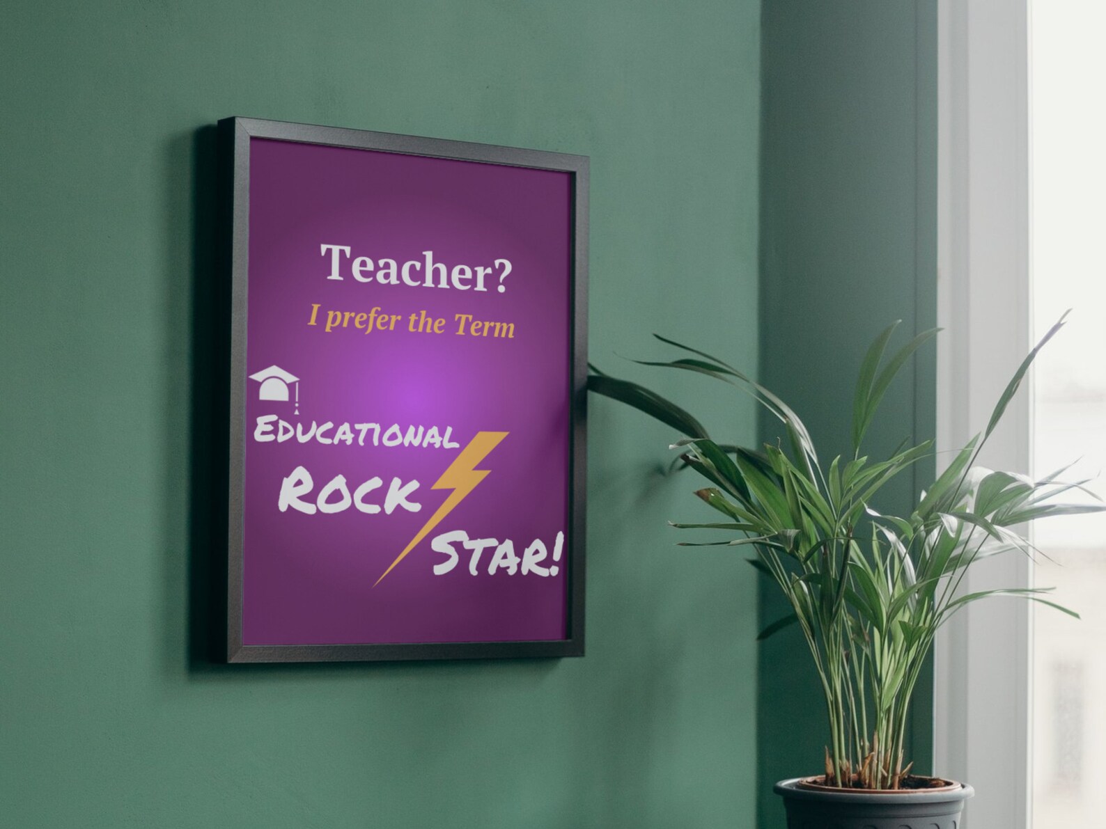 Rock Star | Teacher Thank You Digital Wall Art | Multiple Sizes ...