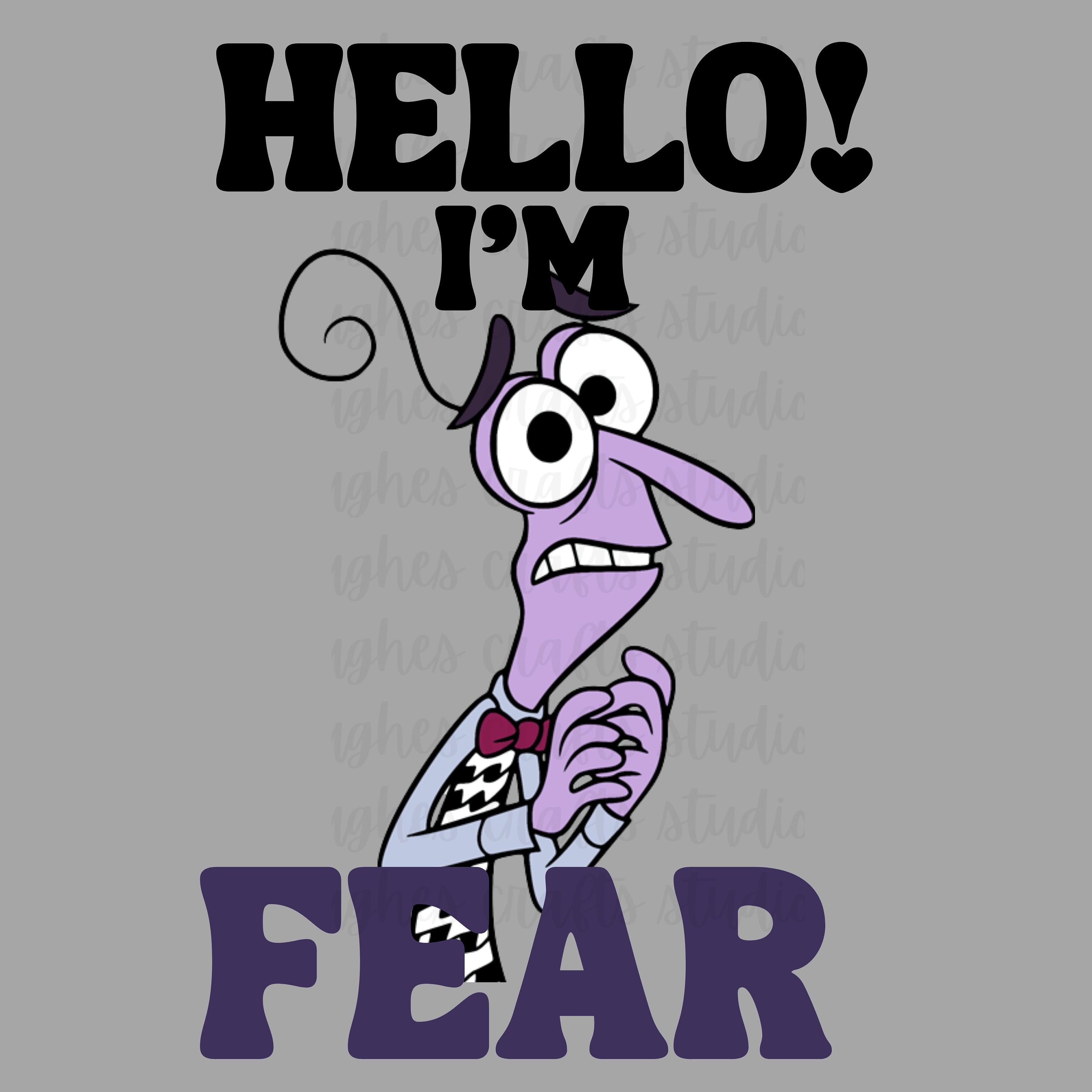 Inside Out 2 Fear PNG inside Out 2 Digital Download Anxiety, Anger, Joy ...