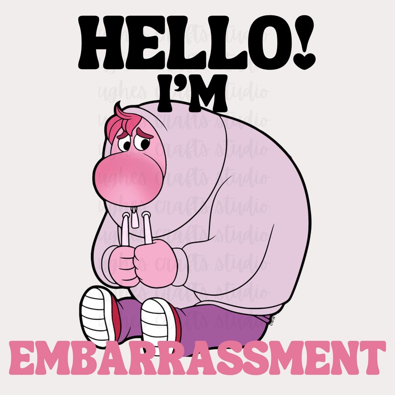 Inside Out 2 Embarrassment PNG inside Out 2 Digital Download Anxiety ...