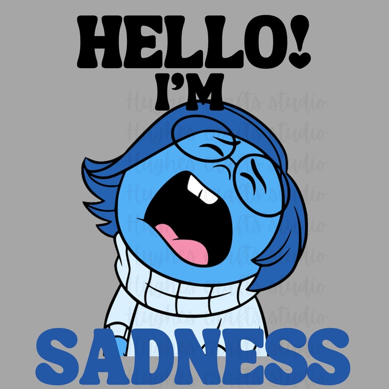 Inside Out 2 Sadness PNG |inside Out 2 Digital Download | Anxiety ...