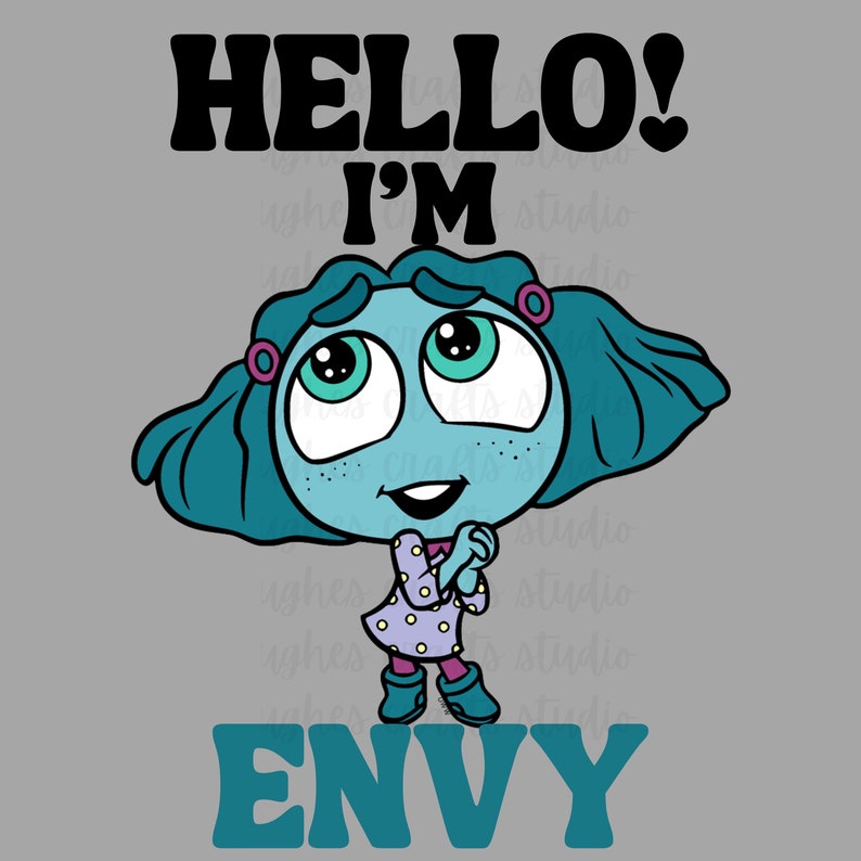 Inside Out 2 Envy PNG inside Out 2 Digital Download Anxiety, Anger, Joy ...