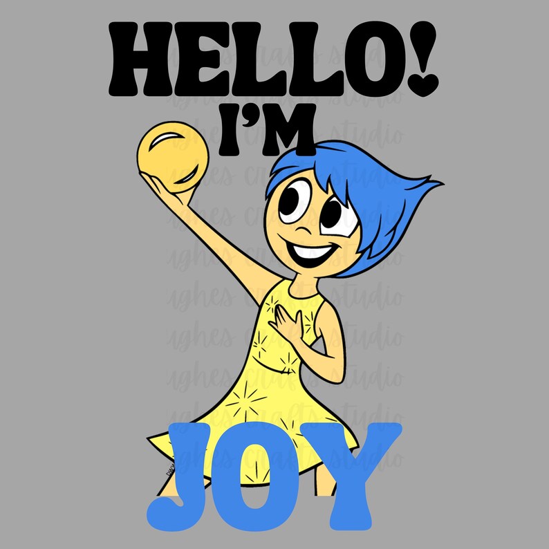 Inside Out 2 Joy PNG inside Out 2 Digital Download Anxiety, Anger, Joy ...