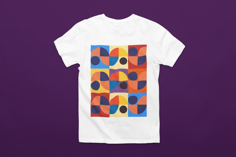 Bauhaus Design Shirt Connections Design Geometric Shape T-shirt ...