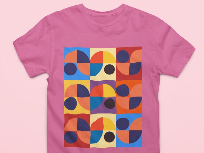 Bauhaus Design Shirt Connections Design Geometric Shape T-shirt ...