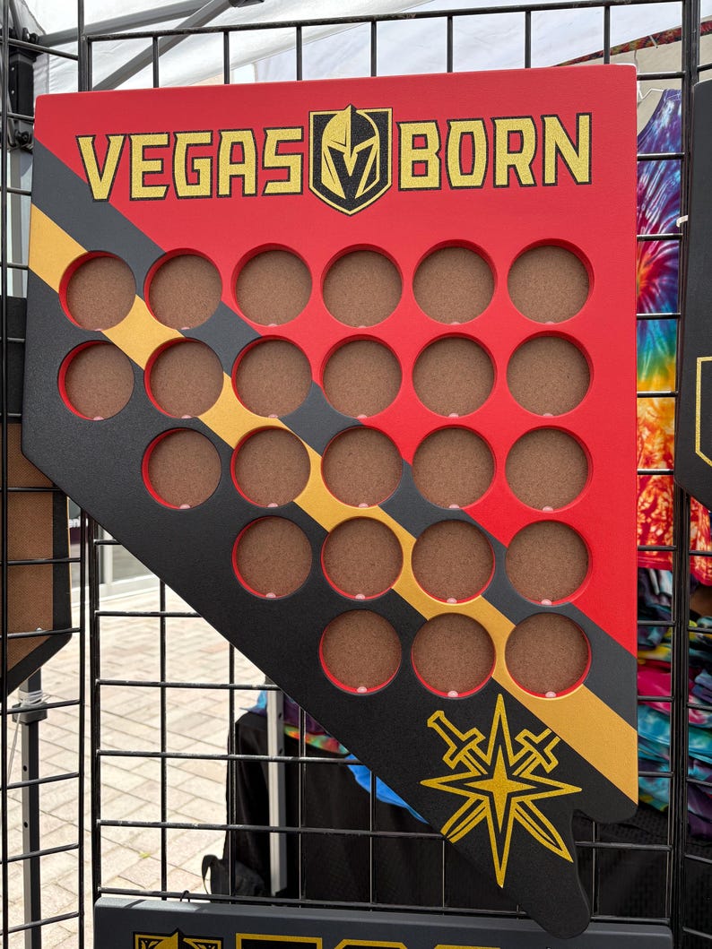 Nevada Shape Puck Boards - Hockey, Hockey Pucks, Puck Holders, Vegas ...