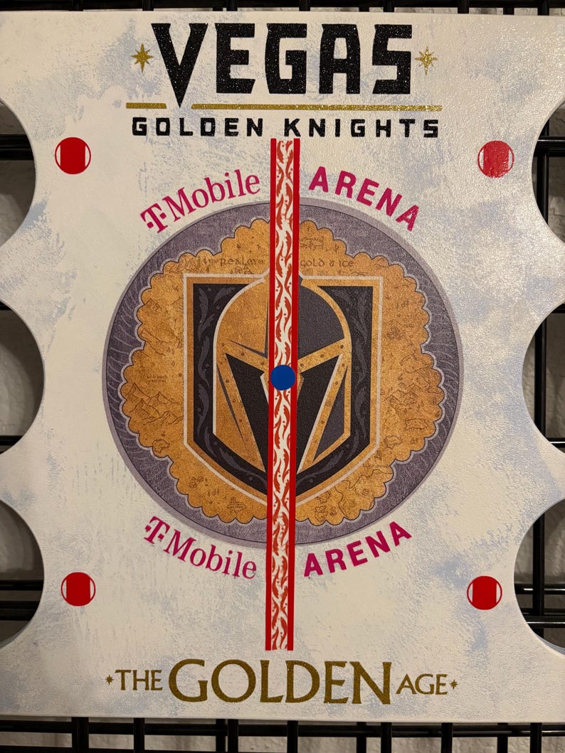 Arena Series — VGK Center Ice Replica Puck Board - Etsy