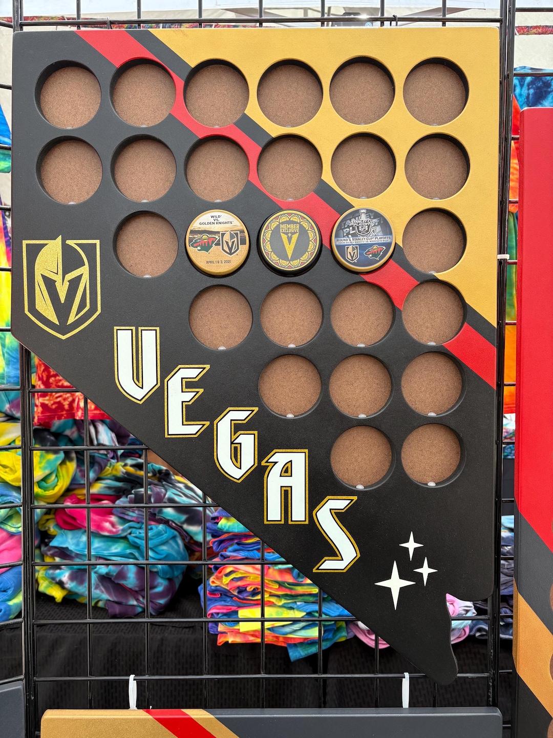 Nevada Shape Puck Boards - Hockey, Hockey Pucks, Puck Holders, Vegas ...