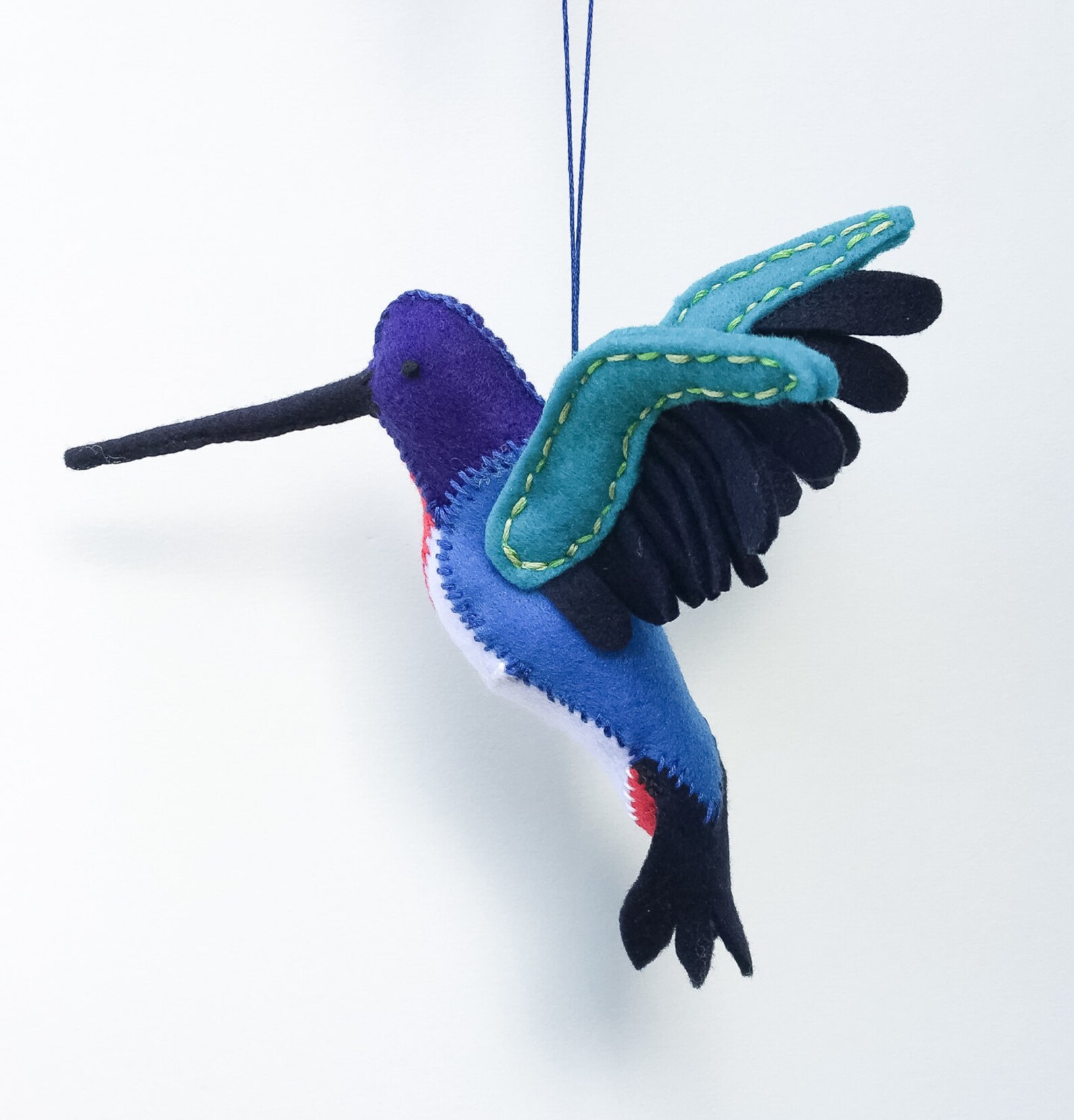 3D Felt Hummingbird Ornament PDF Pattern - Etsy