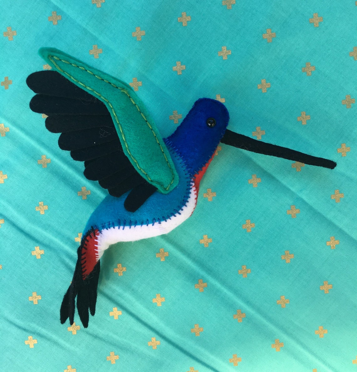 3D Felt Hummingbird Ornament PDF Pattern - Etsy
