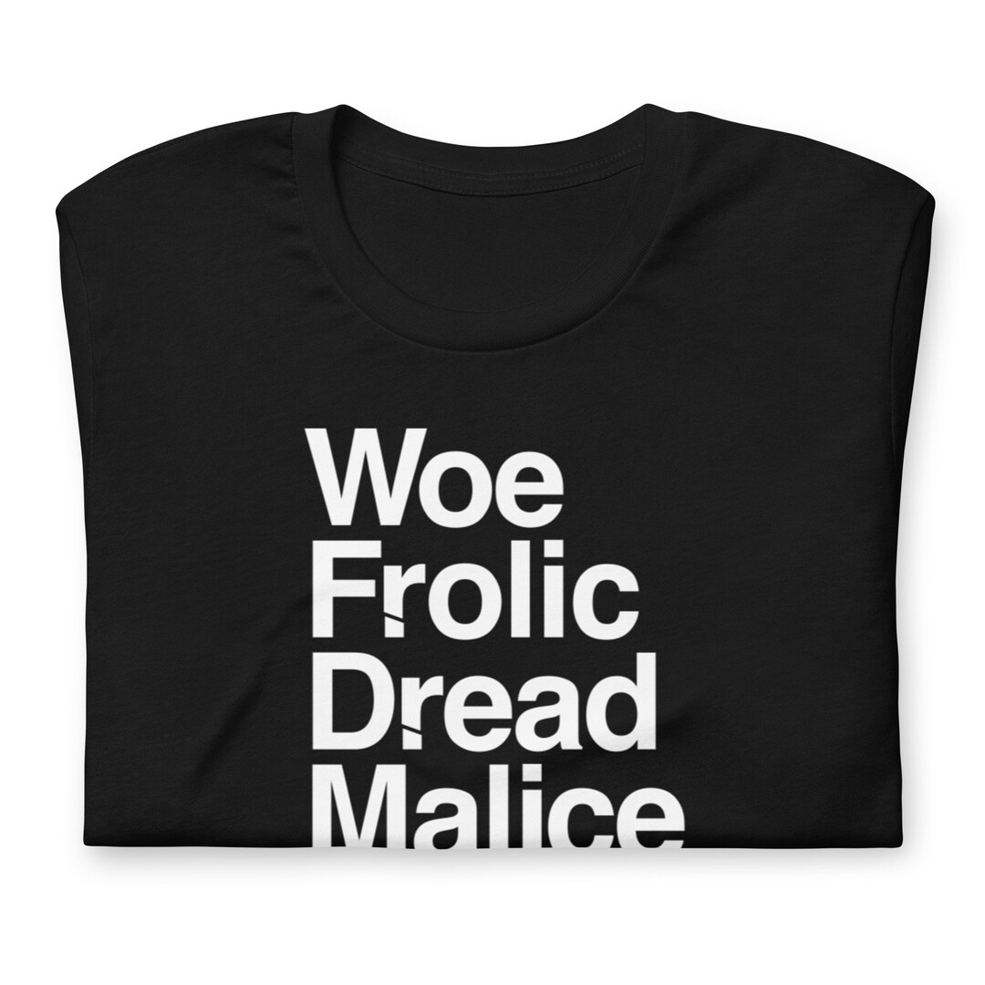 Four Tempers, Lumon Severance TV Shirt, Woe Frolic Dread Malice, Unisex ...