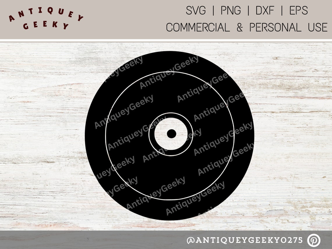 Vinyl Record SVG - Silhouette SVG - Vinyl Record SVG File - Vinyl Svg ...