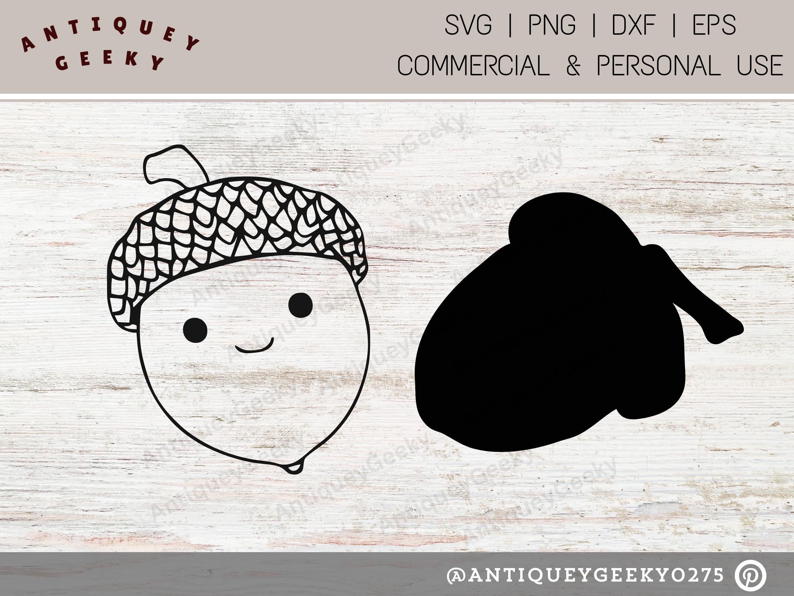 Cute Acorn SVG - Acorn Silhouette - Acorn SVG File - Acorns Svg - Fall ...