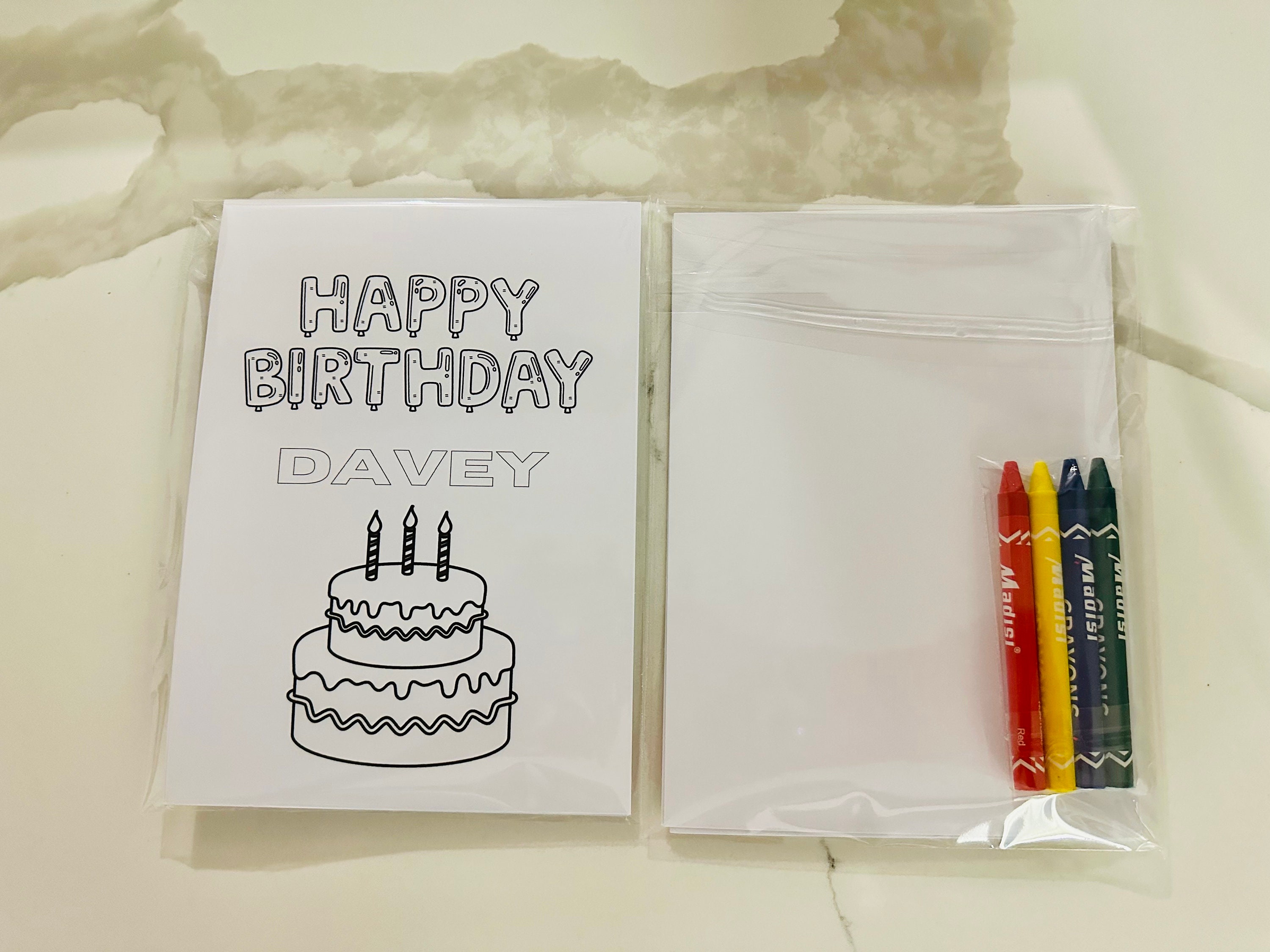 Custom Party Favor Coloring Kits- Birthday Coloring Kits, Coloring ...