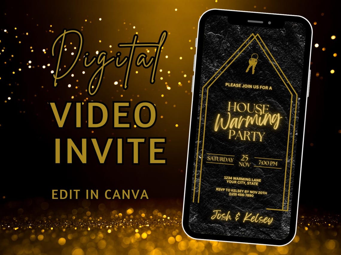 House Warming Party Invite, Digital Housewarming Party, Video Phone ...