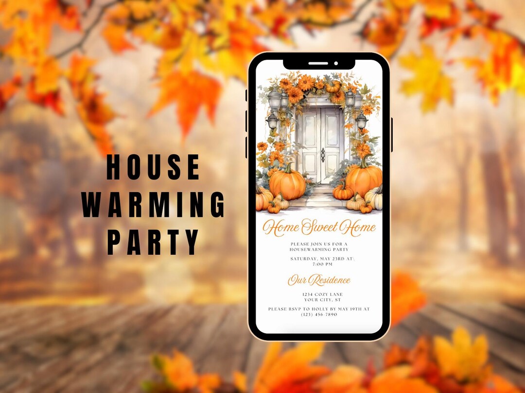 House Warming Party Invite, Digital Housewarming, Home Sweet Home ...