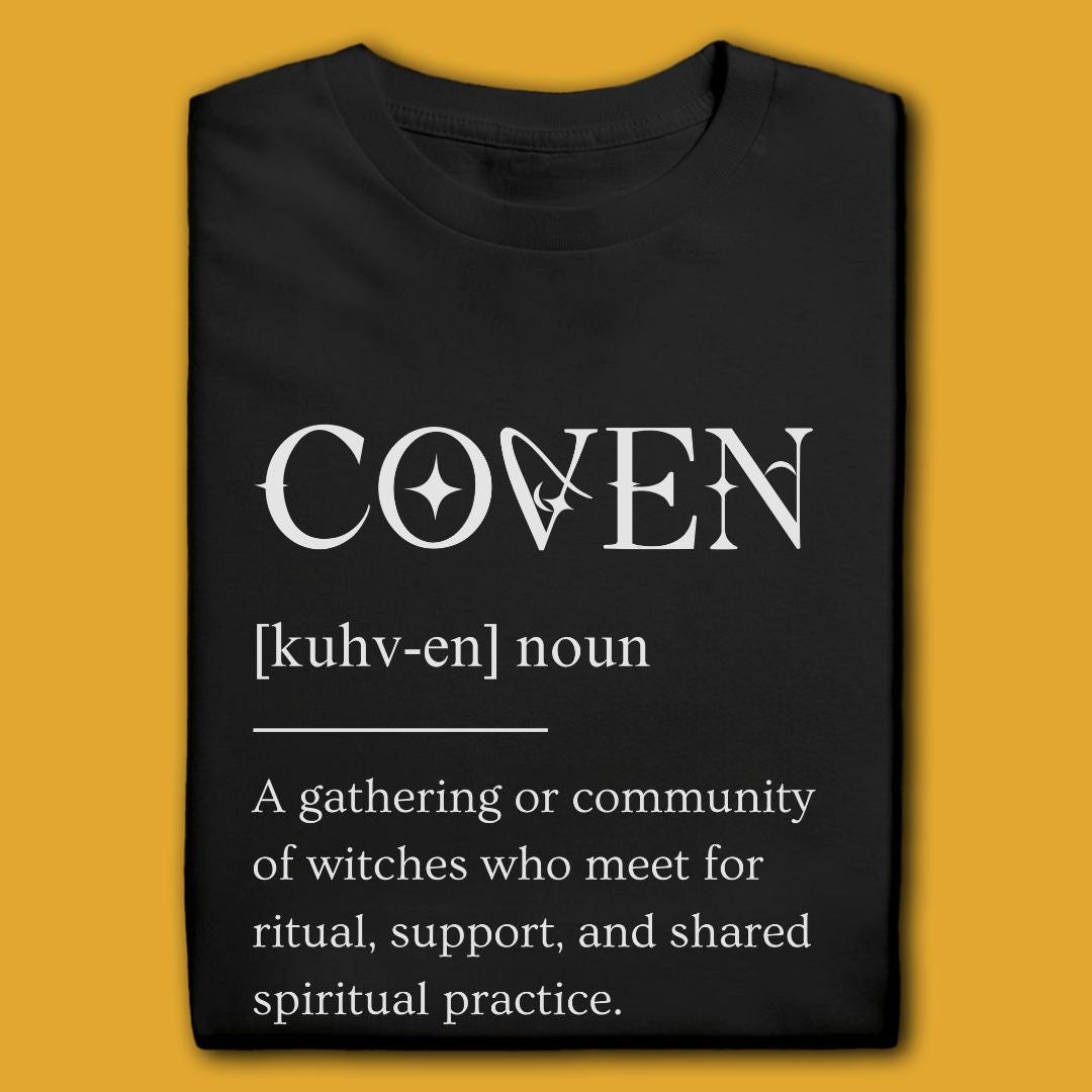 Coven Definition T-shirt – Funny Witchy Shirt, Witchy Esoteric Tee ...