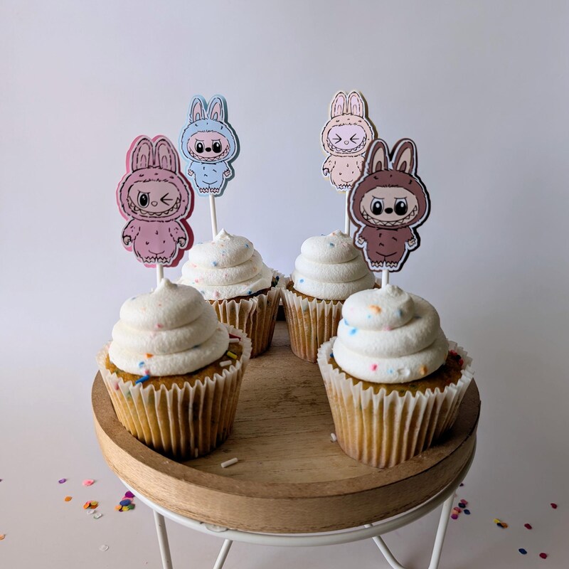 Labubu Cupcake Topper - Etsy