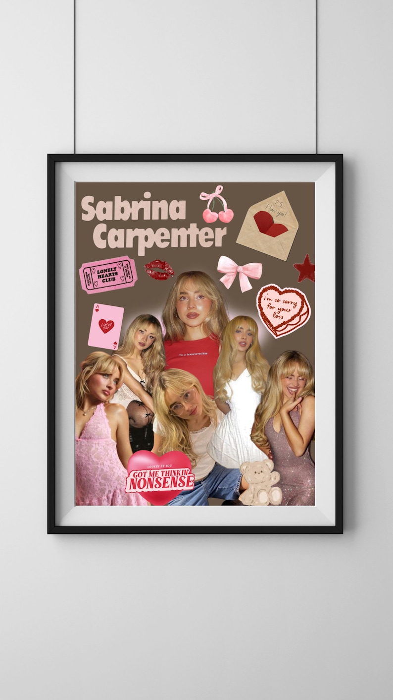 Sabrina Carpenter Digital Printable Poster - Etsy