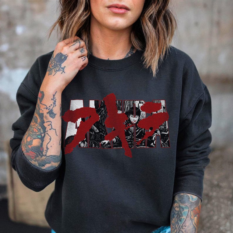 Akira Anime Sweatshirt: Unisex Neo Tokyo Cyberpunk Streetwear - Etsy