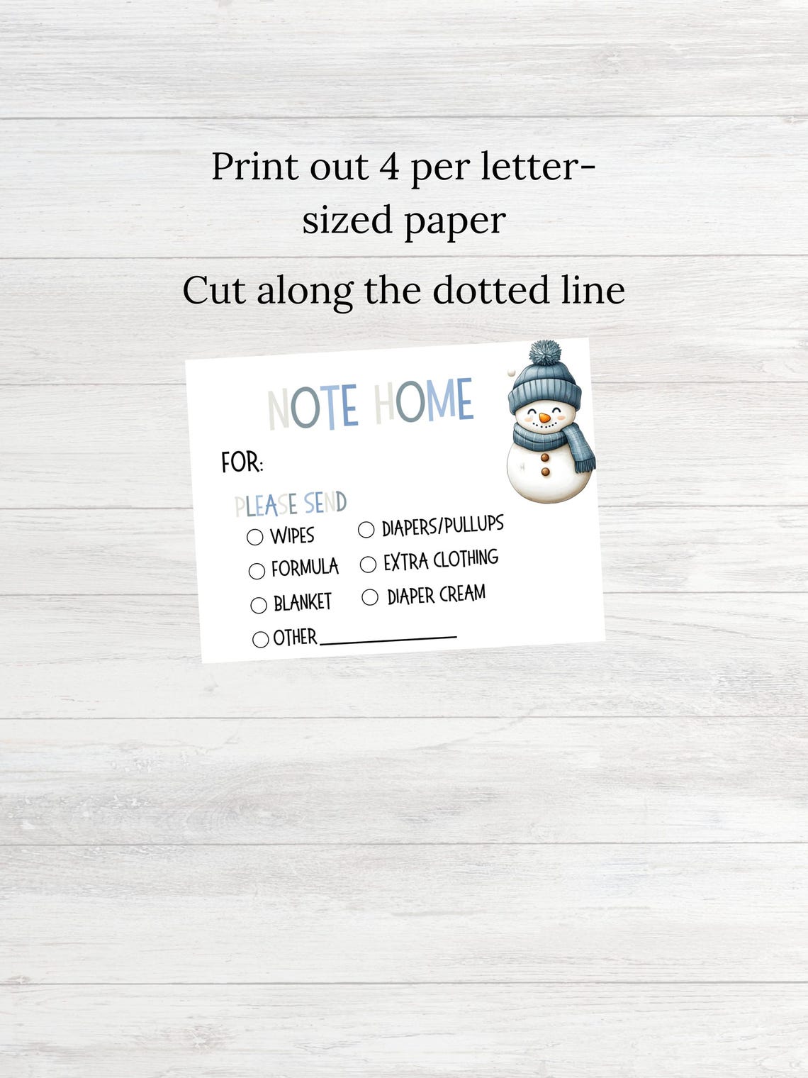 Daycare Note Home, Daycare Note Reminder, Quick Note Home, Ouchie ...