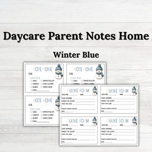 Daycare Note Home, Daycare Note Reminder, Quick Note Home, Ouchie ...