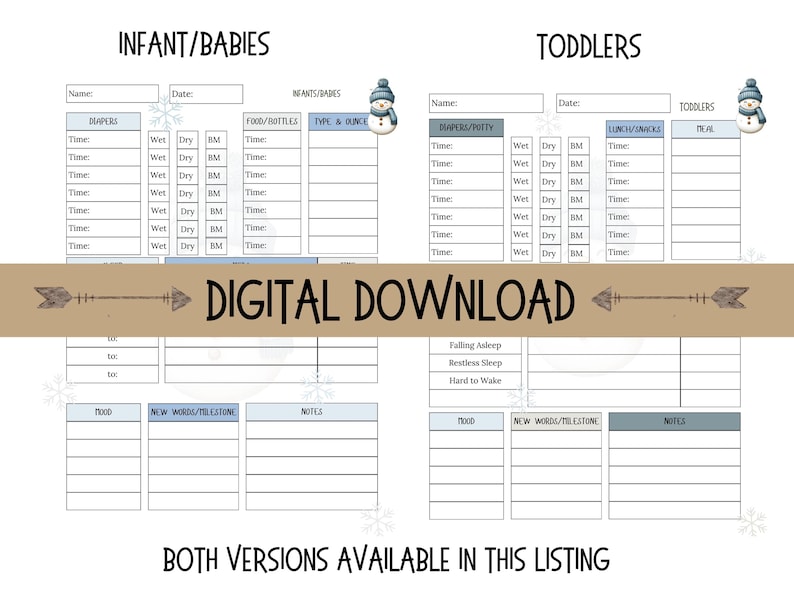 Daycare Parent Note Home, Parent Report Child Care, Toddler Parent ...